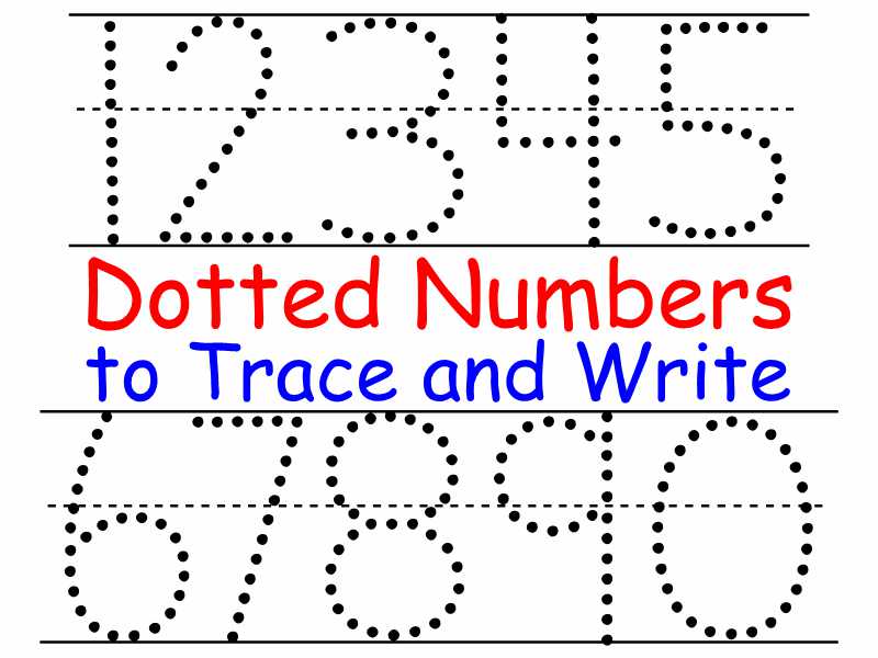 Writing and Tracing Numbers Worksheets Printable Free