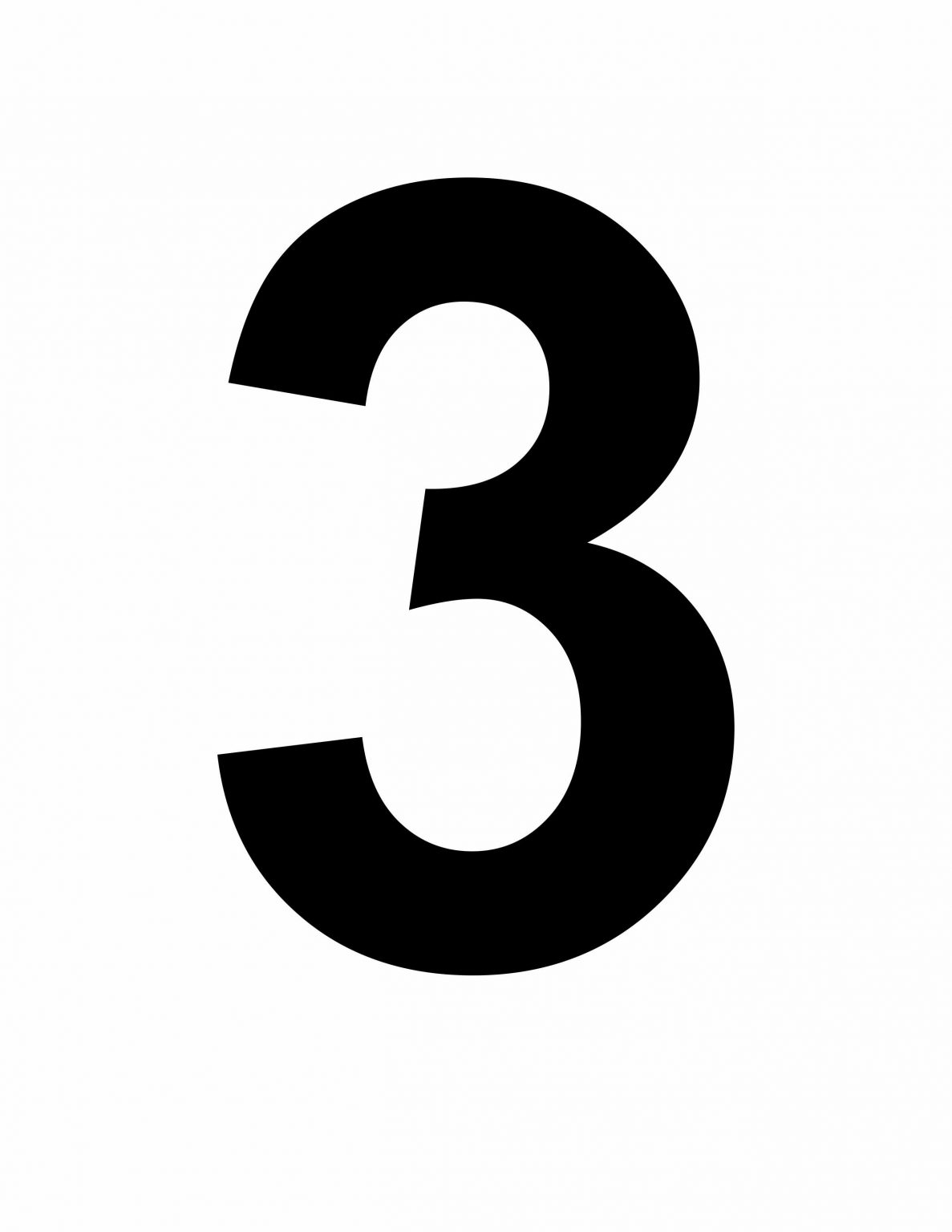 Large Printable Numbers - Free Printables on AlienSchooler.com