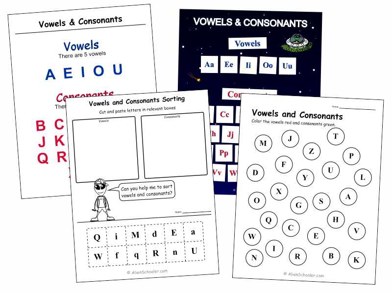 Vowels and Consonants in English! Free Printable Activities