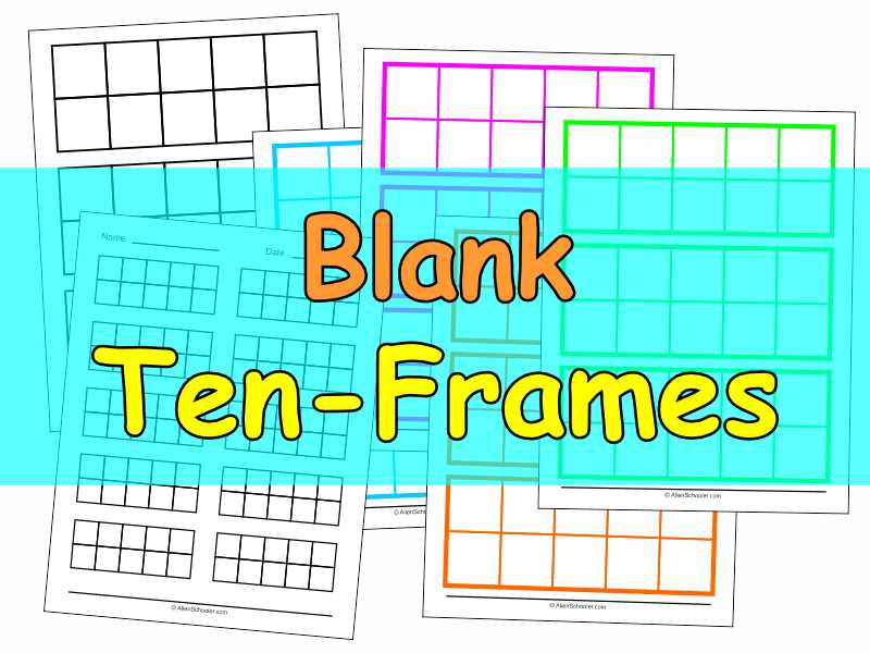 Blank Ten-Frame Printables for Kindergarten – Free PDF Download