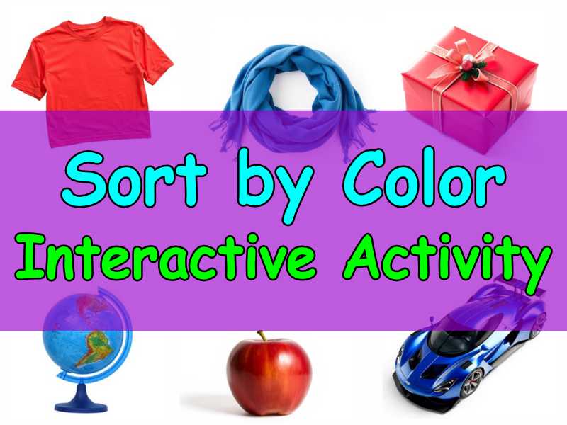 Color Sorting Activity for Kindergarten – Interactive Science Practice
