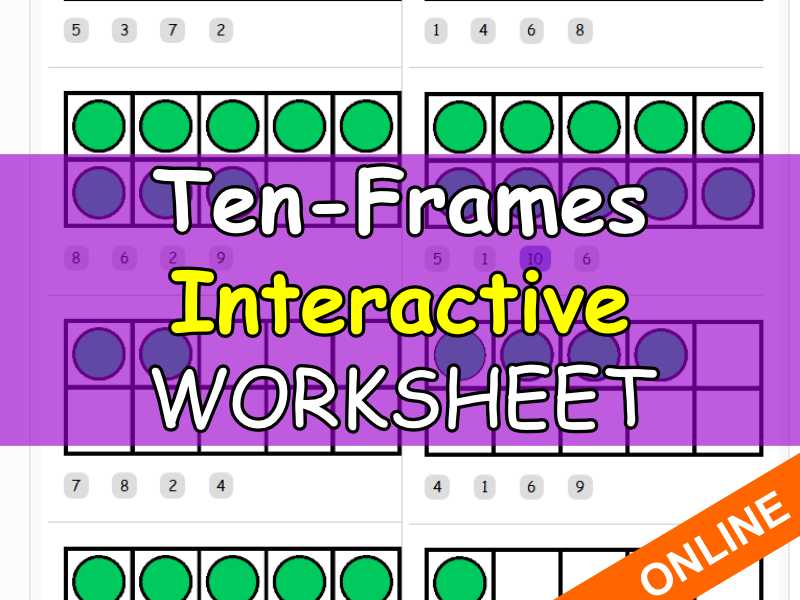 Interactive Ten Frame Matching Activity – Choose the Number