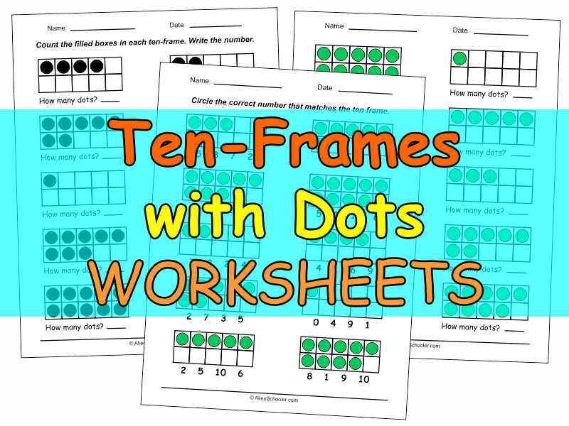 Ten Frame Counting Worksheets – Free PDF Printables