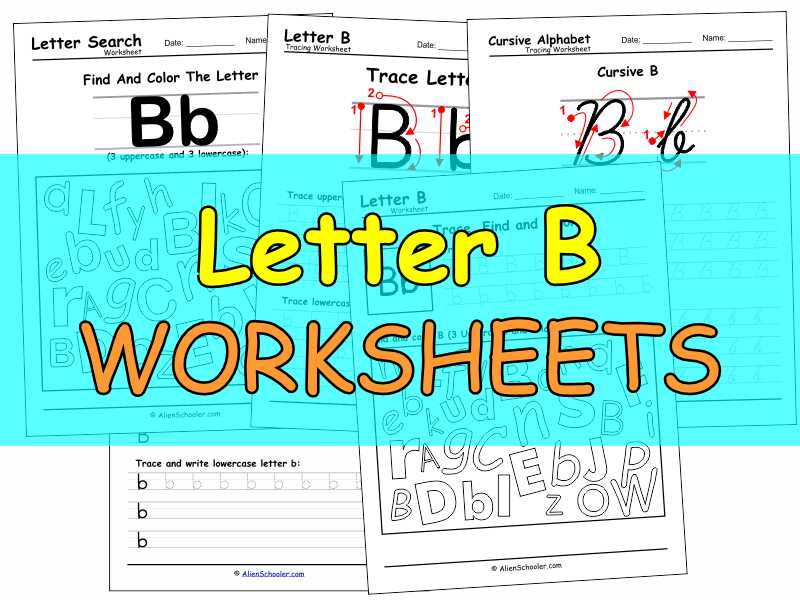 Free Letter B Worksheets – Printable PDFs for Preschool and Kindergarten
